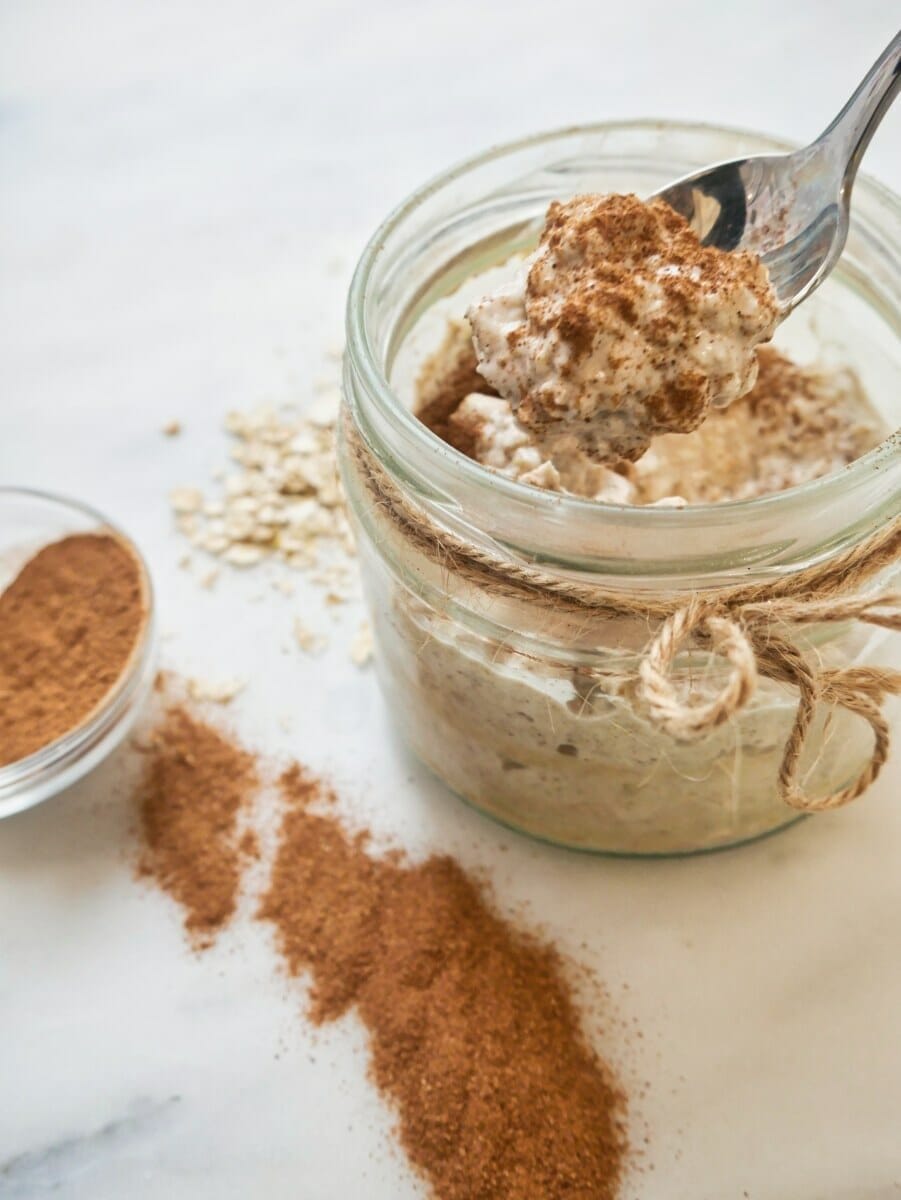 Best Ever Cinnamon Overnight Oats - No Fuss Kitchen
