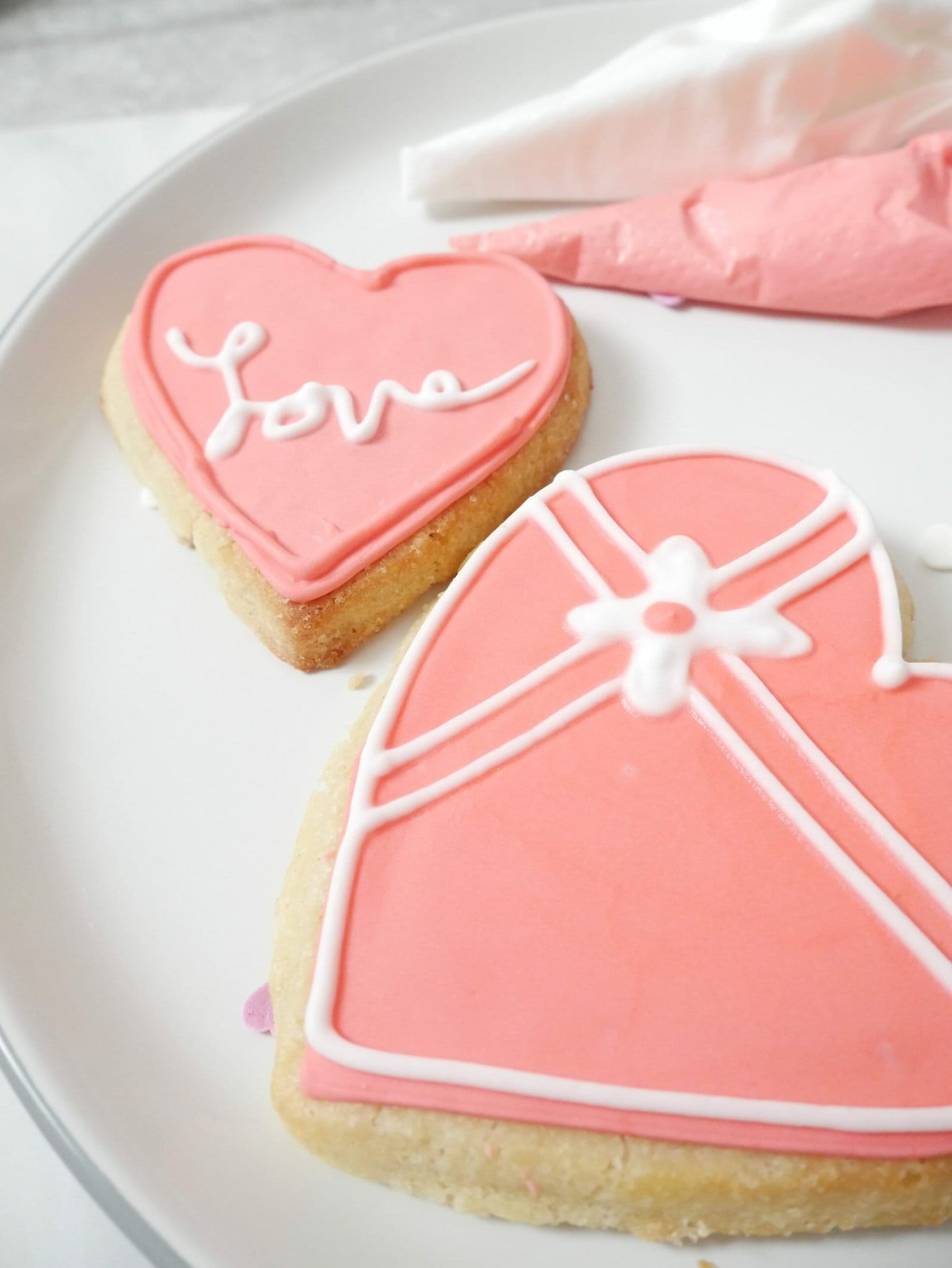 Decorated Heart Cookies: How to Make Heart Sugar Cookies - No Fuss Kitchen