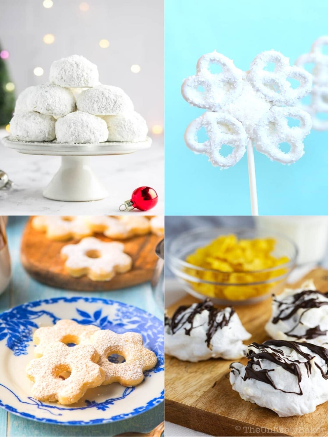 21+ Snow Themed Cookies and Desserts - No Fuss Kitchen