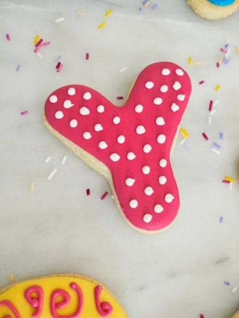 Decorated Alphabet Letter Cookies - No Fuss Kitchen