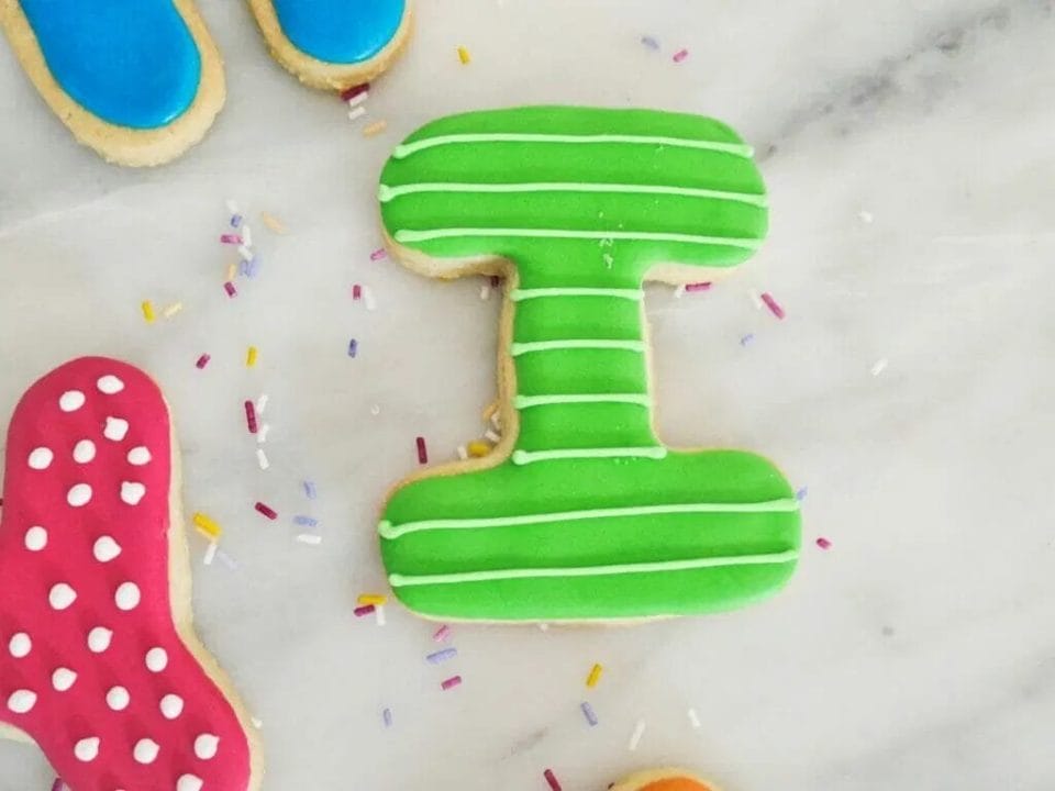 Decorated Alphabet Letter Cookies - No Fuss Kitchen
