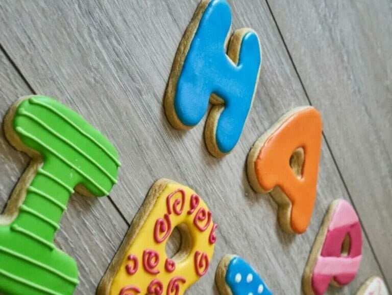 Decorated Alphabet Letter Cookies - No Fuss Kitchen