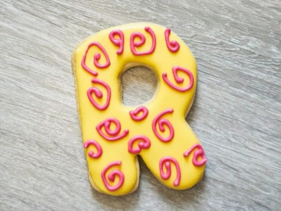 Decorated Alphabet Letter Cookies - No Fuss Kitchen