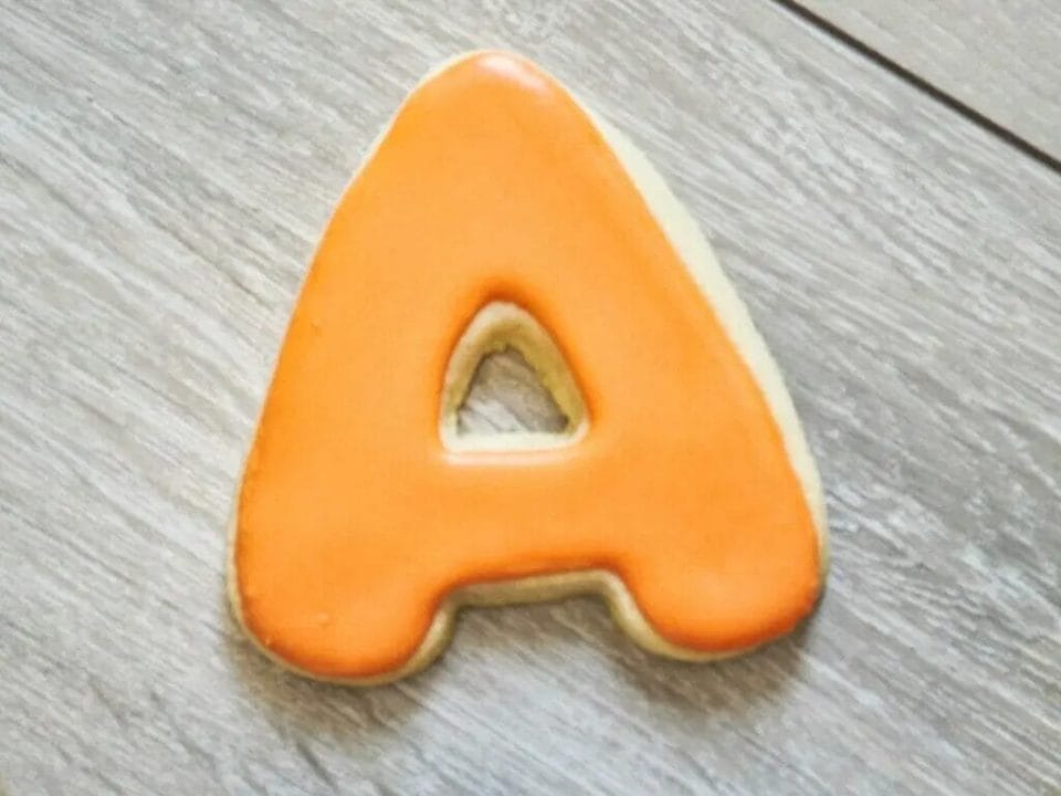 Decorated Alphabet Letter Cookies - No Fuss Kitchen