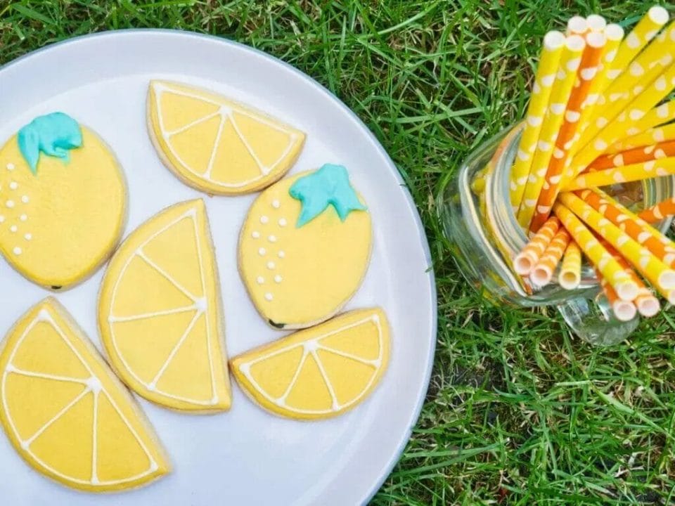 Fun Decorated Lemon Slice Cookies - No Fuss Kitchen
