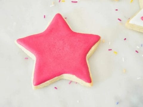 Star Cookies with Royal Icing - No Fuss Kitchen