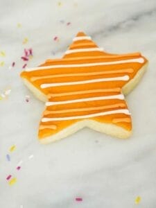 Star Cookies with Royal Icing - No Fuss Kitchen